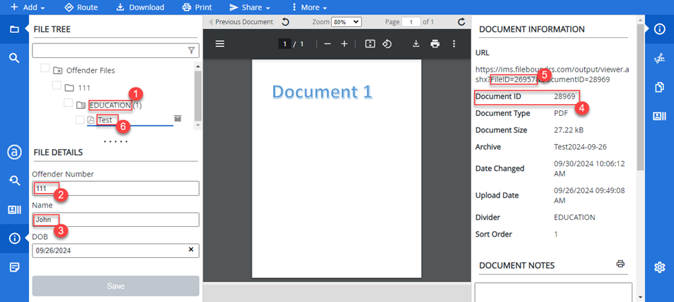 FileBound's Document Export Mask