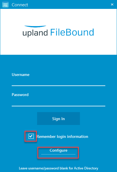 How to configure FileBound Connect