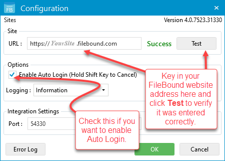 How to configure FileBound Connect